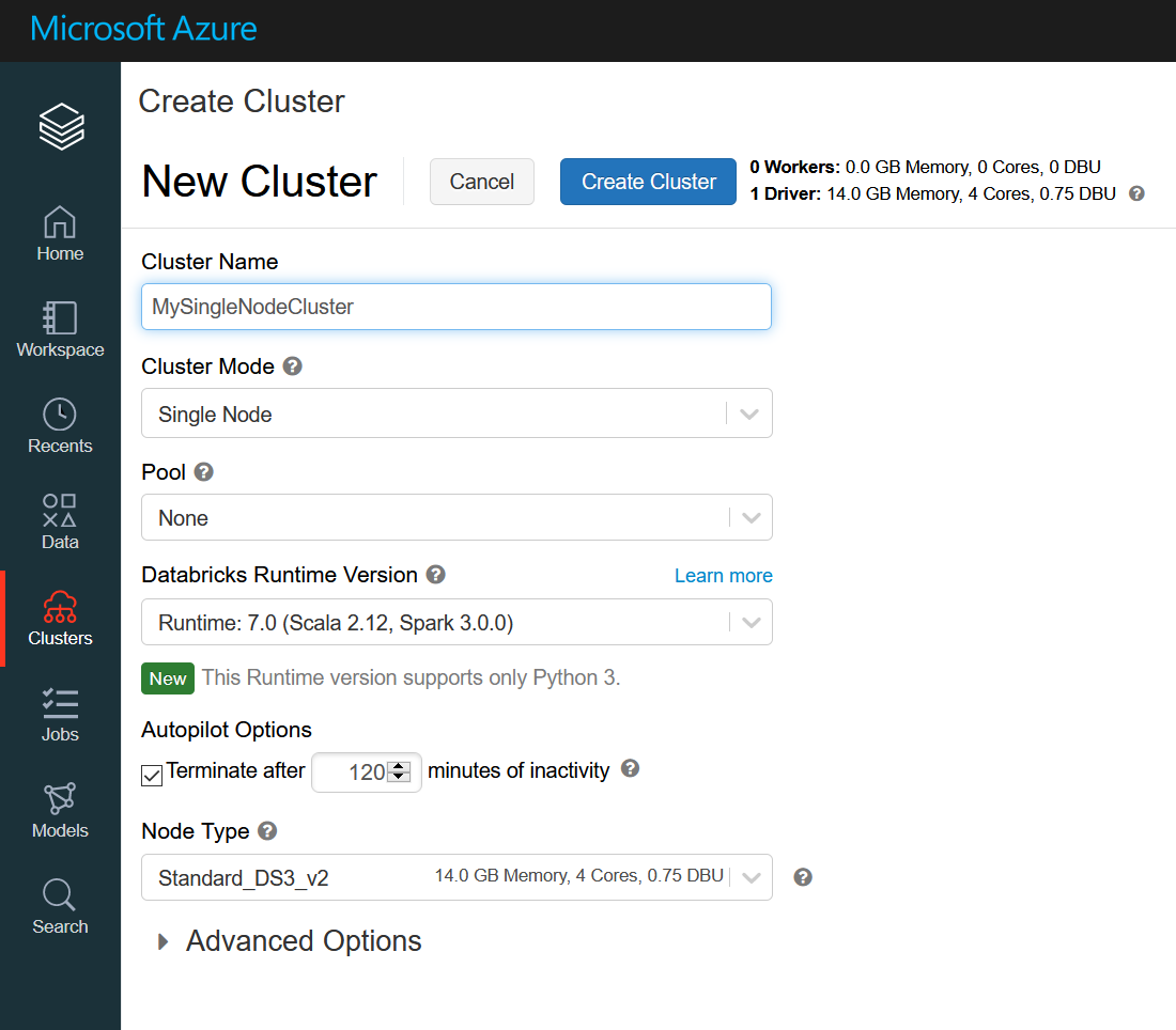 Utiliser Un Automated Cluster Single Node” Methodidacte