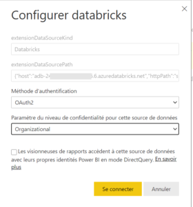 Connecteur Power BI dédié à Azure Databricks – Methodidacte