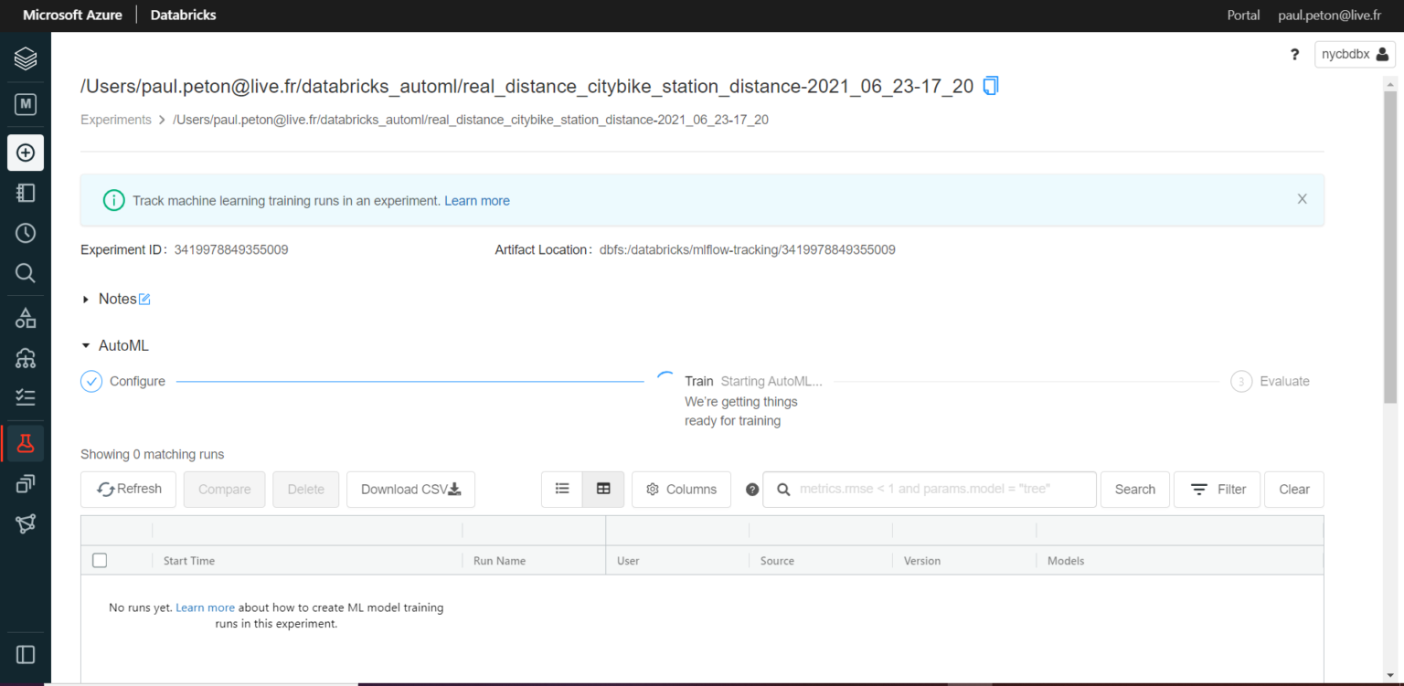 Découverte de l’autoML experiment sous Azure Databricks – Methodidacte