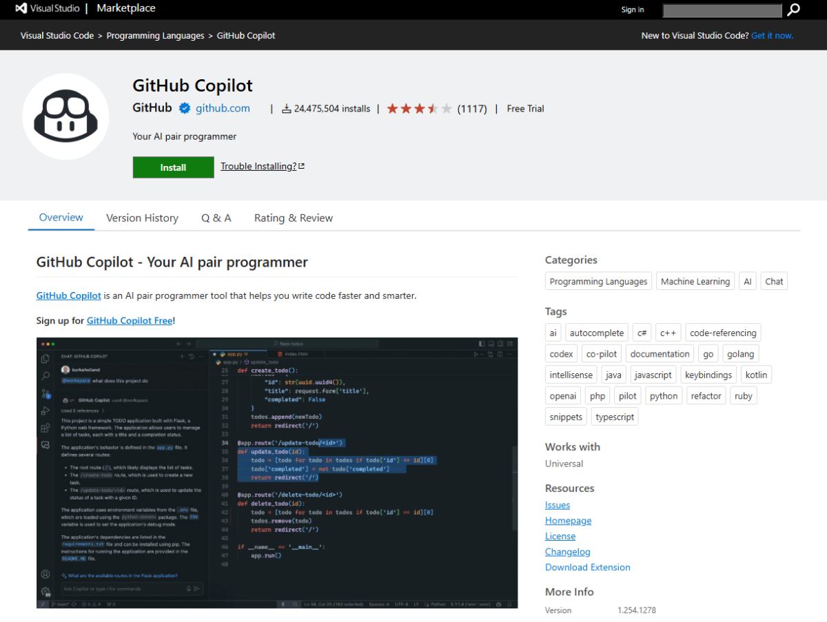 Ajouter GitHub Copilot à Visual Studio Code – Methodidacte