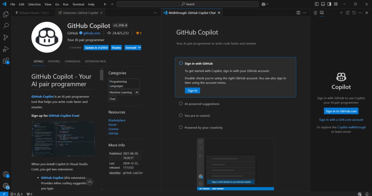 Ajouter GitHub Copilot à Visual Studio Code – Methodidacte